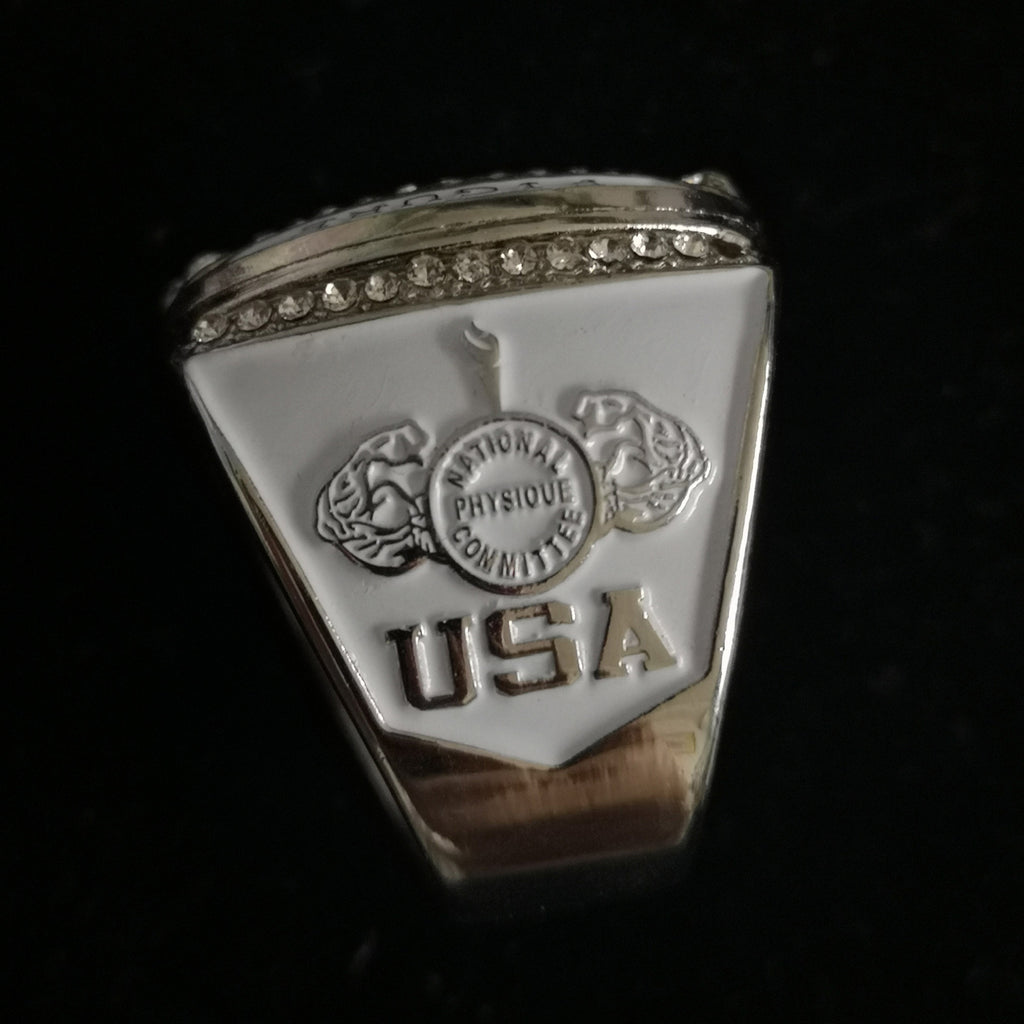 LADIE'S SWAROVSKY NPC / IFBB "BIKINI CHAMPION" RING | TAYLOR MADE TROPHIES